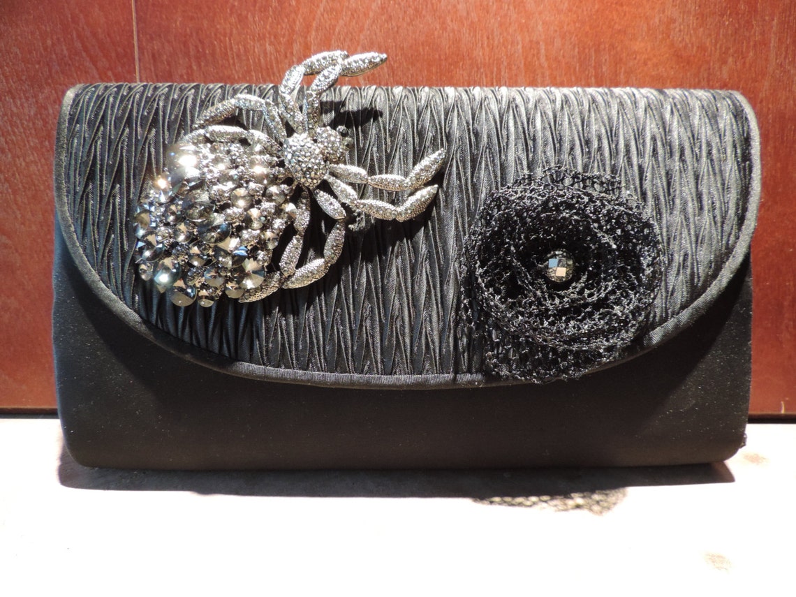 Vintage on Vintage, Upcycled Purse, Spider - Etsy