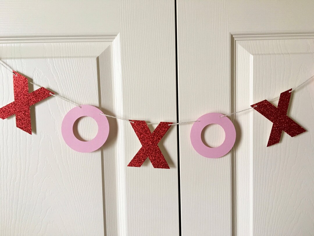 Valentine's Day Banner, XOXO Banner, Hugs and Kisses Banner, Love ...