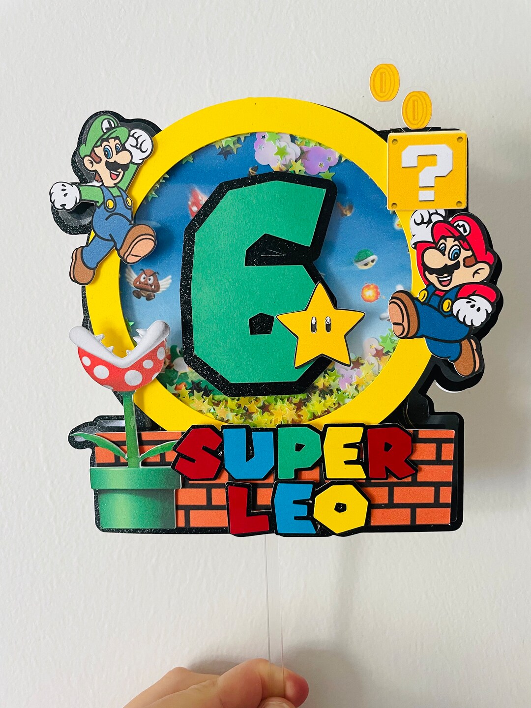 Super Mario Cake Topper - Mario and Luigi Cake Topper - Super Mario ...