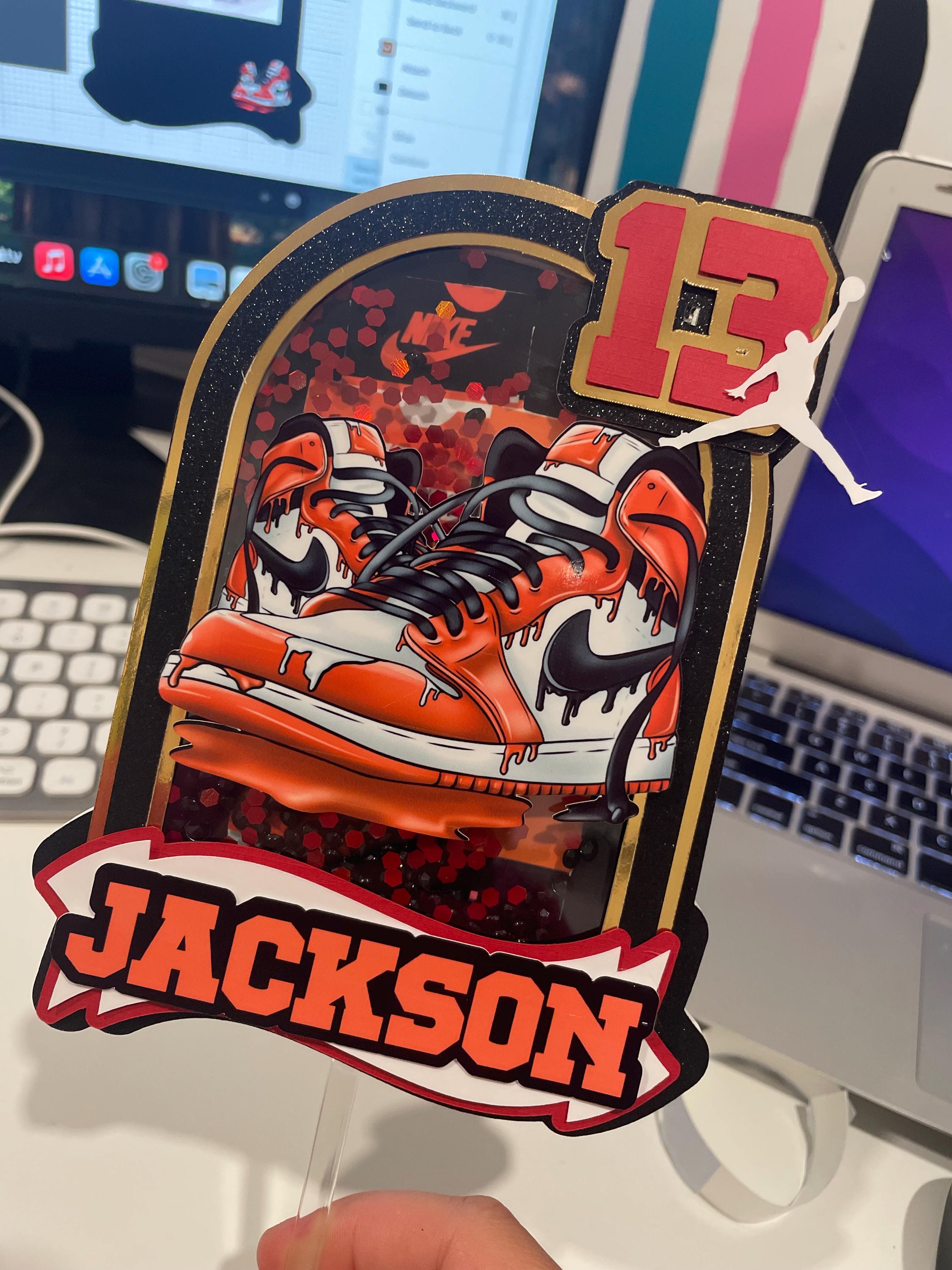 Sneaker Cake Topper – Jordans Party Decoration - Etsy