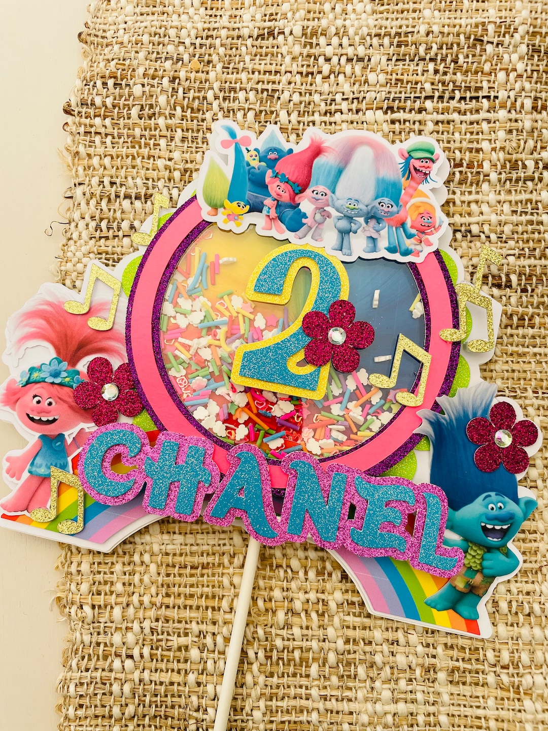 Trolls Cake Topper - Princess Poppy Cake Topper - Trolls Party ...