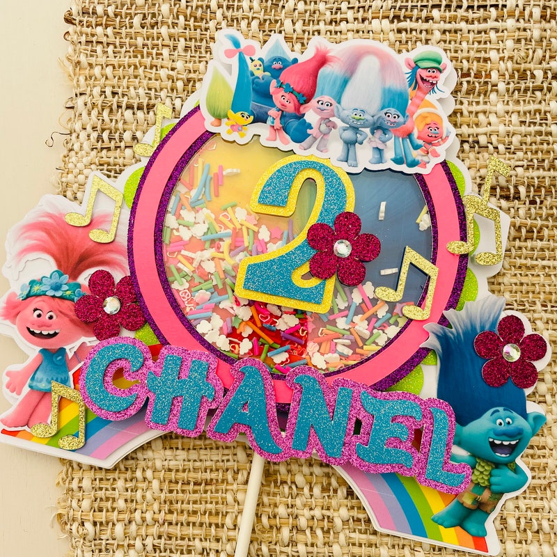 Trolls Cake Toppers - Etsy