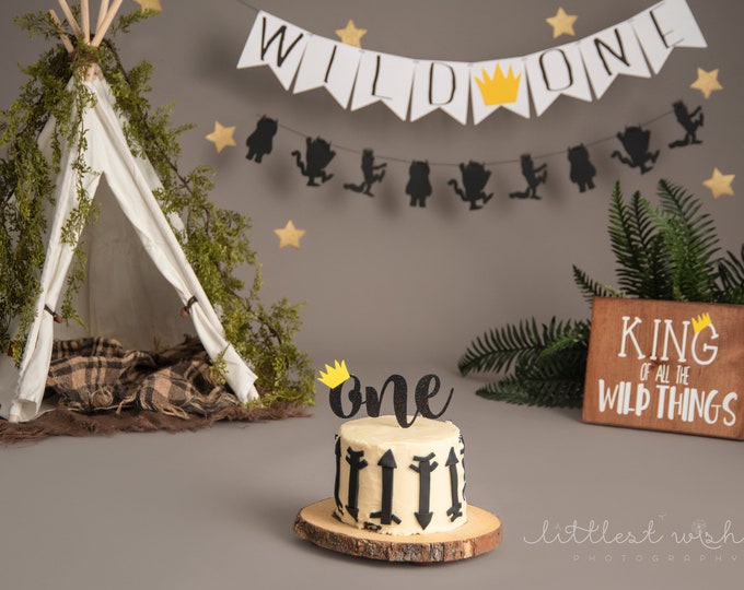 Wild One Banner, Where the Wild Things Are Inspired Banner, One Banner ...