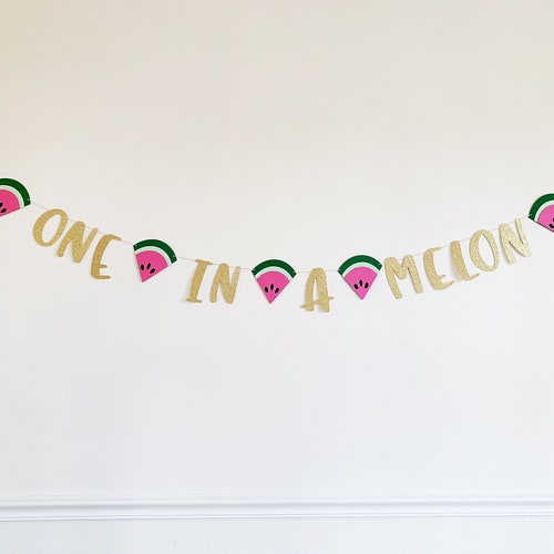 One in a Melon Cutlery Watermelon First Birthday Watermelon | Etsy