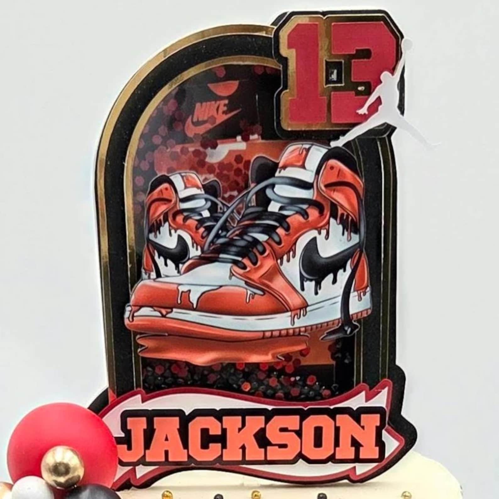 Sneaker Cake Topper – Jordans Party Decoration - Etsy