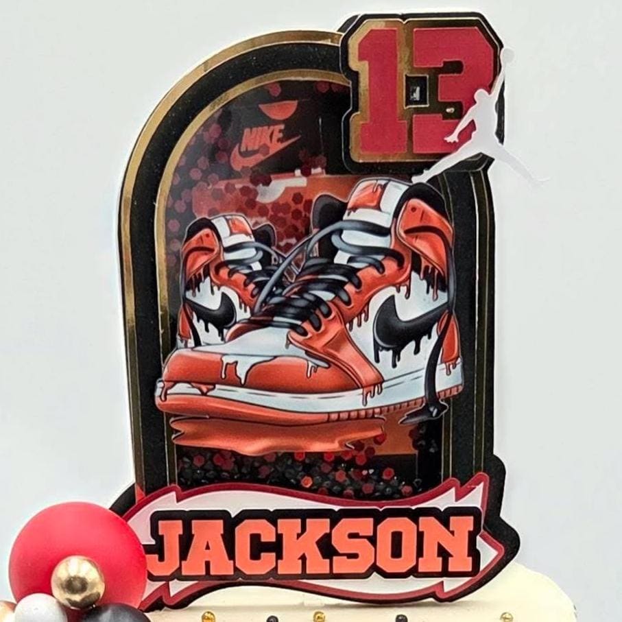 Sneaker Cake Topper – Jordans Party Decoration - Etsy