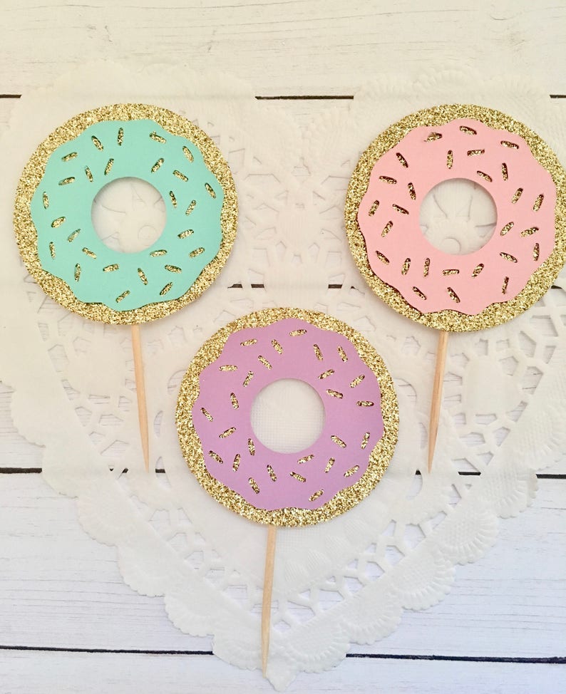 Donut Party Donut Toppers Donut Grow up Toppers Donut Party - Etsy
