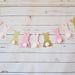 Bunny Garland Bunny First Birthdaybunny Tail Garland Some - Etsy