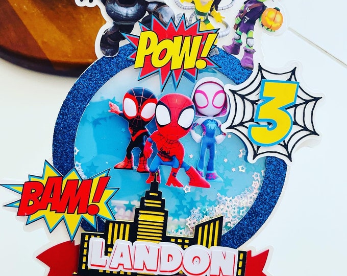 Spider-man Cake Topper Spidey and the Amazing Friends Cake Topper ...