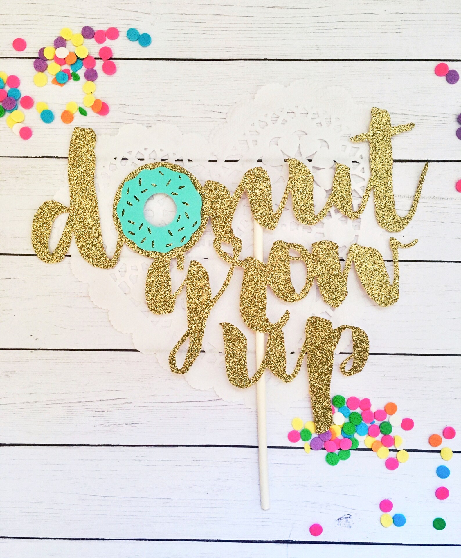 Donut Party Donut Grow up Party Donut Cake Topper Donut - Etsy