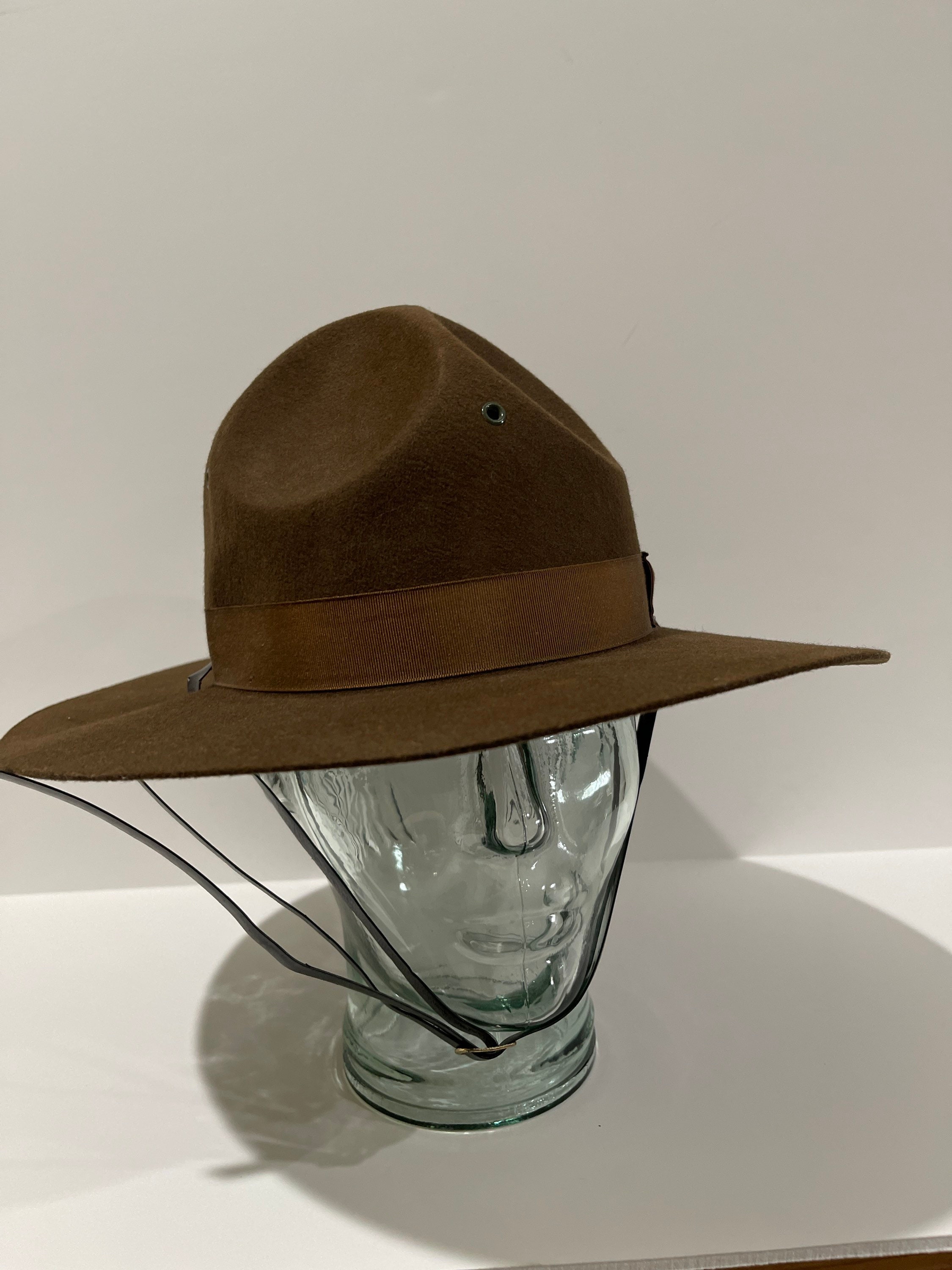 Vintage WWII Campaign Hat Service Field 1944 Size 6 7/8 - Etsy