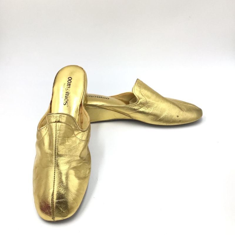 Gold Slippers - Etsy