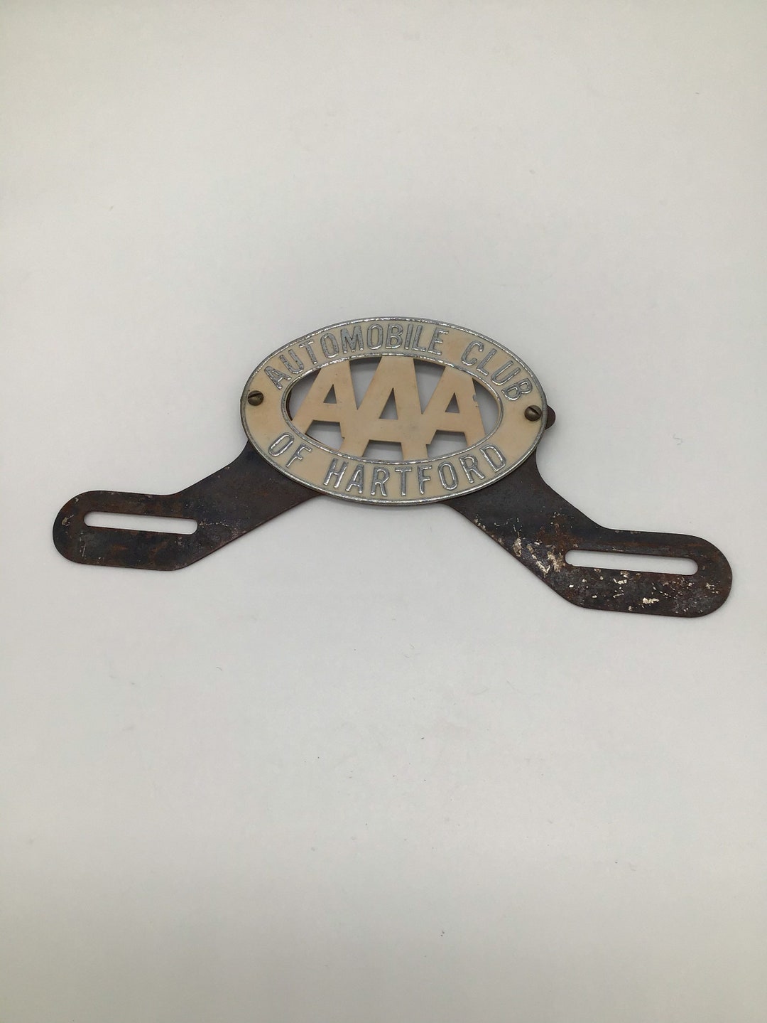 AAA Automobile Club of Hartford Vintage Car Plaque License Plate Car ...
