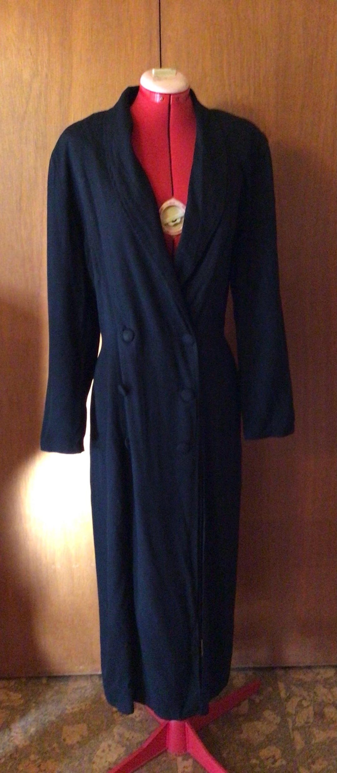 Black Cabaret Showgirl Burlesque Coat Tops and Tails Tuxedo Jacket ...