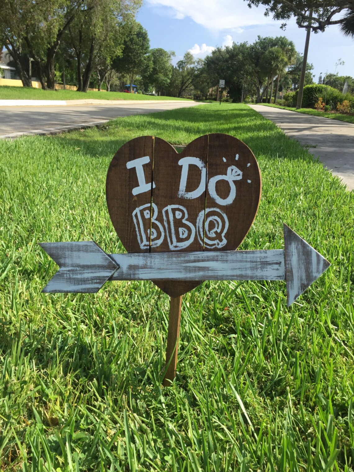 I Do BBQ Wooden Yard Sign - Etsy