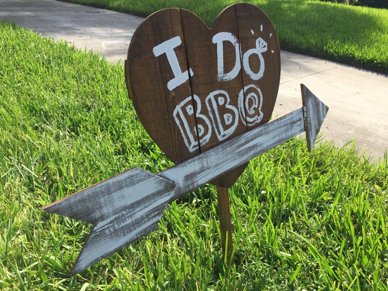 I Do BBQ Wooden Yard Sign - Etsy