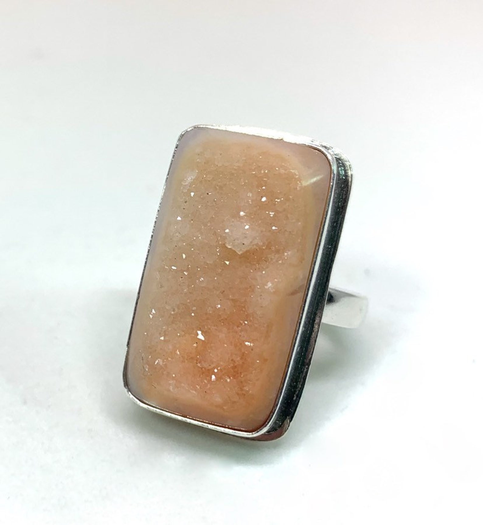 Drusy Ring Size 6 .. Druzy Ring .. Drusy Jewelry .. Handmade - Etsy