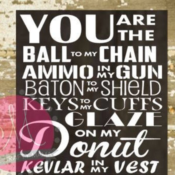 Police Love SVG - Etsy