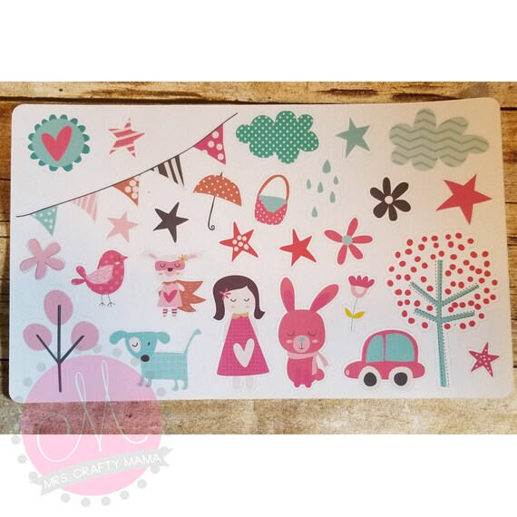 Planner Stickers Little Girl Decor - Etsy
