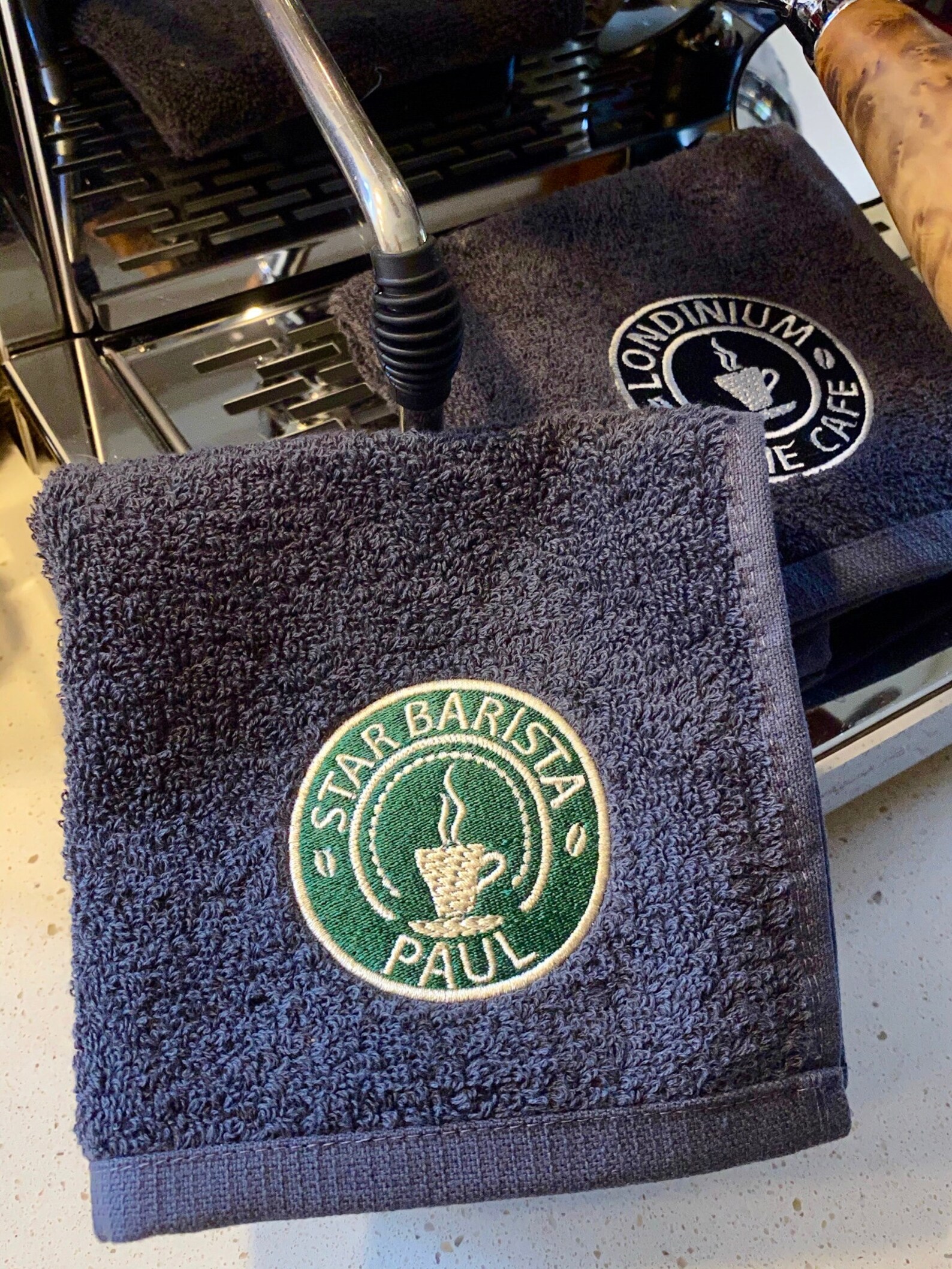 Star Barista Personalised Coffee Bar Towel | Etsy