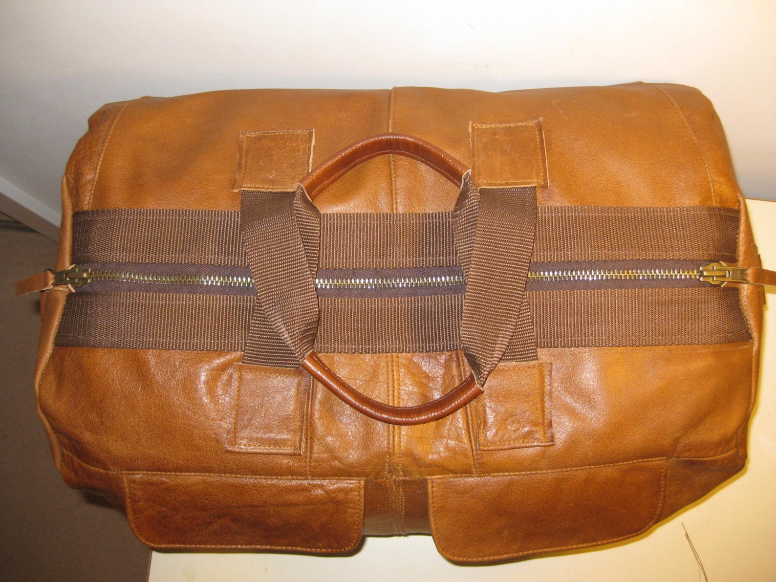 Reused Leather Jacket, Leather Recycled Leather Holdall,upcycled ...