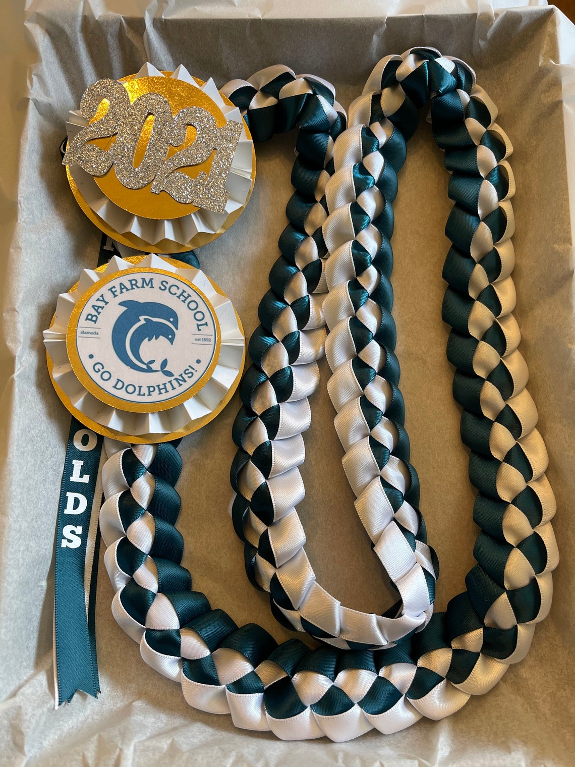 Personalized Ribbon Lei Graduation Lei Graduation Promotion | Etsy