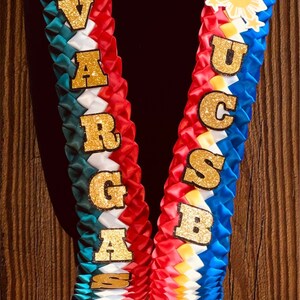 Personalized Philippine Mexican Graduation Lei, Philippines, Graduation ...