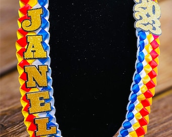 Personalized Philippine Mexican Graduation Lei Philippines - Etsy