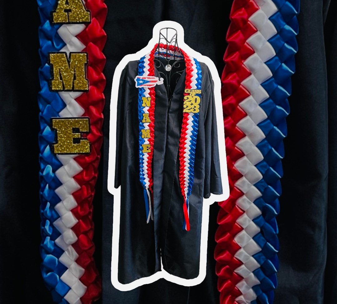 Personalized Puerto Rican Graduation Lei Boricua Graduation - Etsy