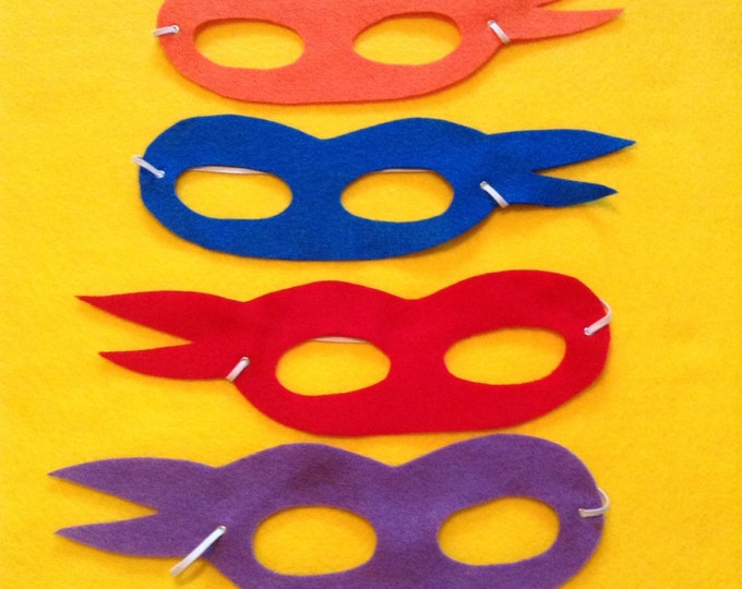 Ninja / Ninja Turtle Masks Set of 12 Masks. - Etsy