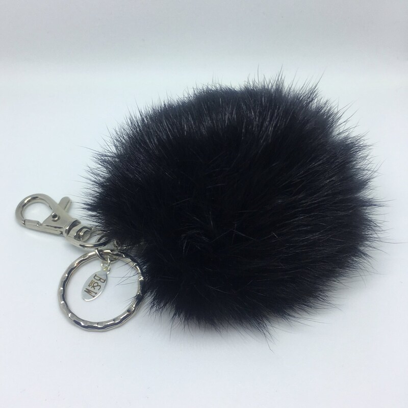 Rabbit Fur Key Chain - Etsy