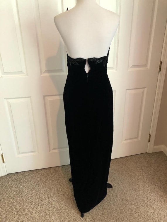 Vintage Sam Carlin Designer black & Fuchsia black vel… - Gem