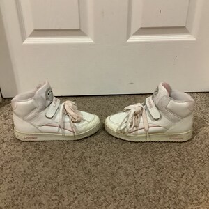 Vintage 80s 90s LA Gear Pink & White Iconic Brats Hightop Work Out Logo ...