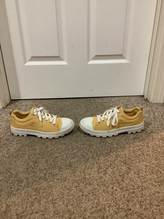 vintage skechers yellow platform - Gem