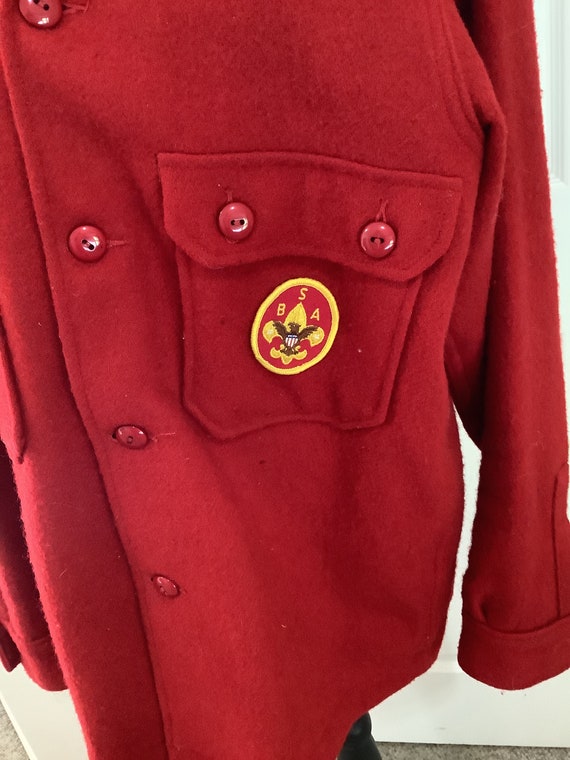 Vintage Boy Scouts of America Red wool True Vintage 7… - Gem