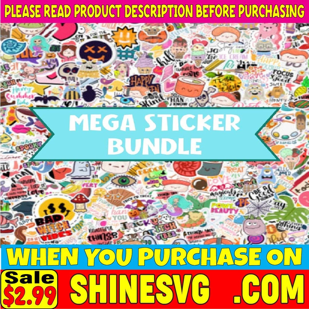 20000 SVG Sticker Bundle, PNG Printable Stickers,digital Sticker Pack ...