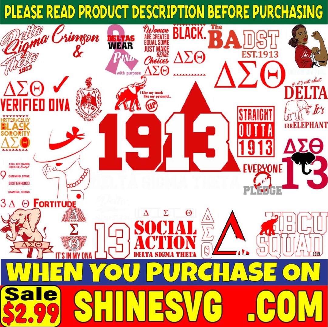 Delta Sigma Theta Sorority, Delta Svg Bundle, Sorority Svg, Delta Sigma ...