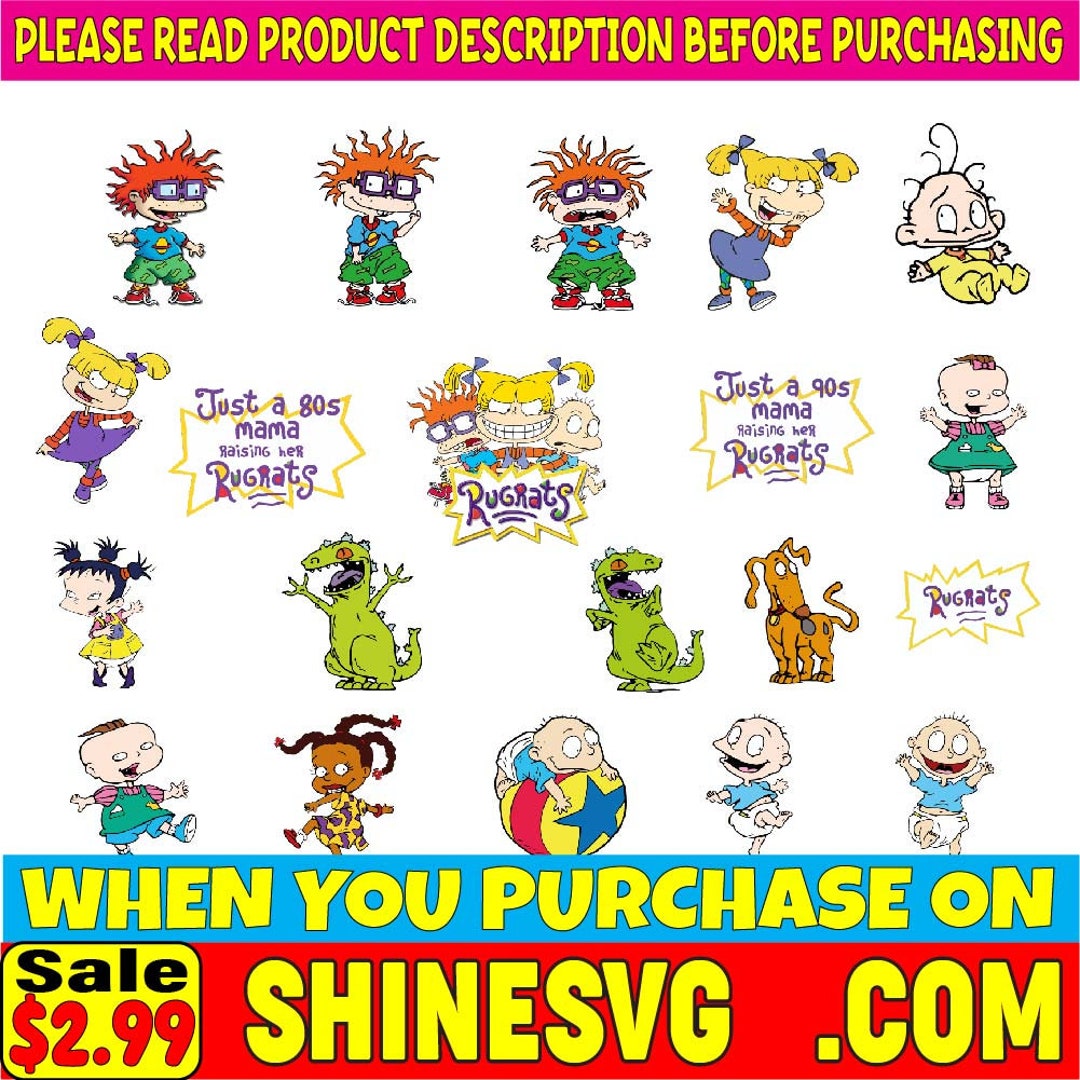 Bundle 17 Files Rugrats Svg Bundle, Rugrats Vector Cricut Silhouette ...