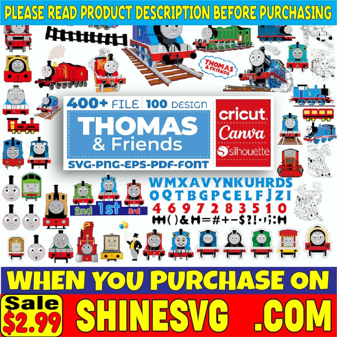 Thomas the Train SVG Bundle, High Quality PNG, Thomas and Friends Svg ...