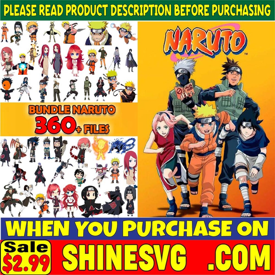 360 Files Naruto Png, Naruto Bundle Png, Mega Bundle, Naruto Digital ...