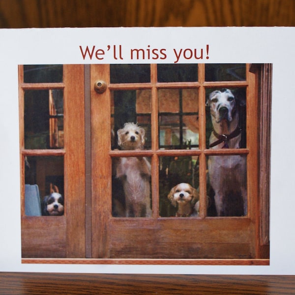 Dog Farewell Card - Etsy