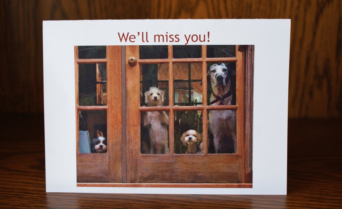 Dog Farewell Card Goodbye Card - Etsy
