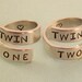 Twin One Twin Two Wrap Rings Set | Etsy