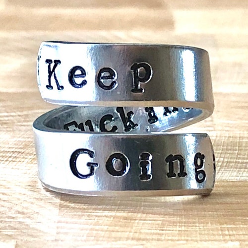 Keep Fcking Going Wrap Ring - Etsy