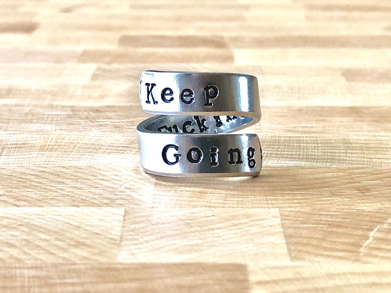 Keep Fcking Going Wrap Ring - Etsy Canada