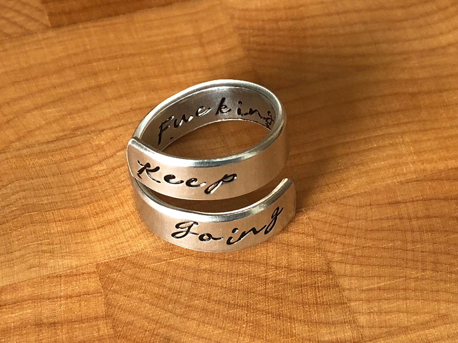Keep Fcking Going Wrap Ring | Etsy