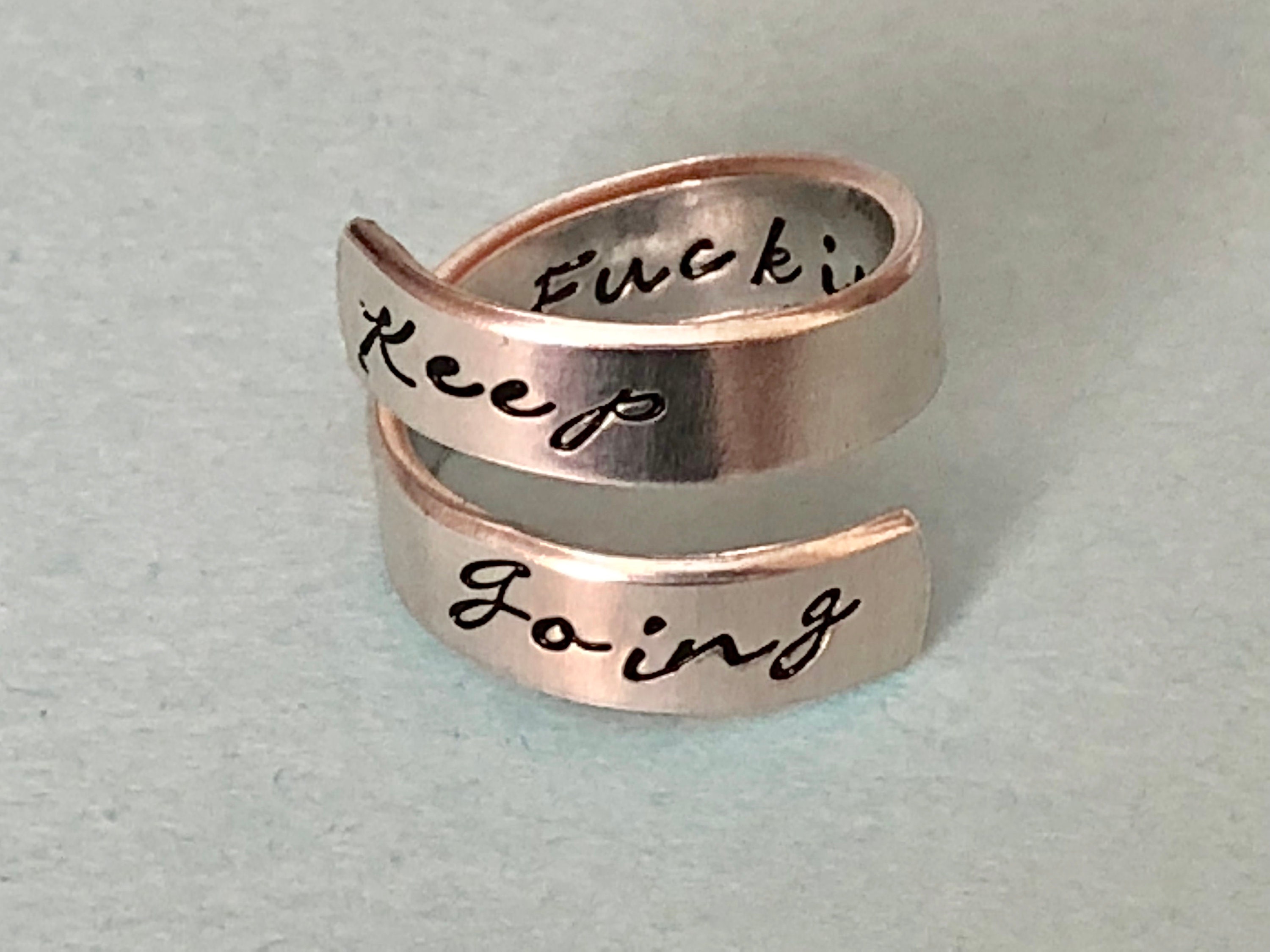 Keep Fcking Going Wrap Ring - Etsy Canada