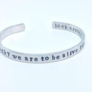How Lucky We Are to Be Alive Look Around, Hamilton Inspired Bracelet - Etsy