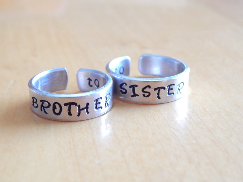 Brother To Sister Rings set | Etsy