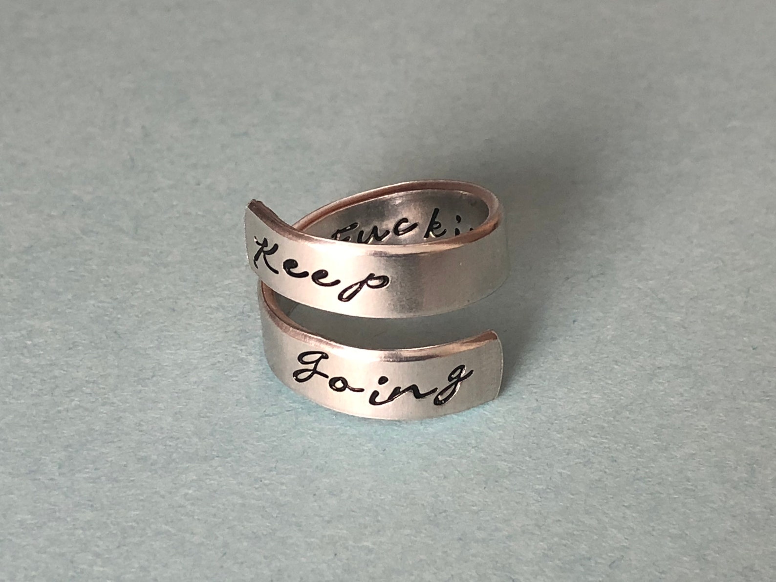 Keep Fcking Going Wrap Ring - Etsy Canada